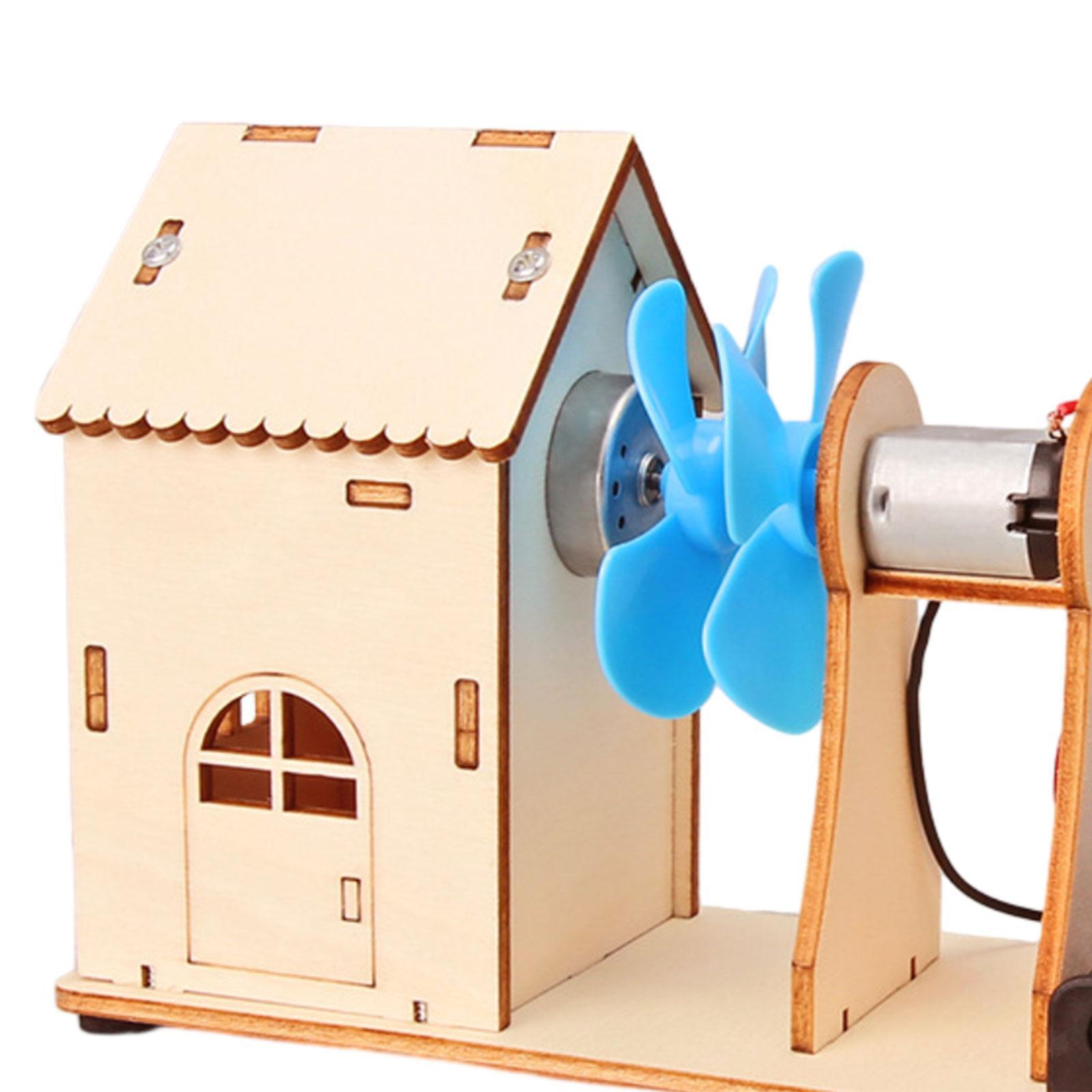 DIY Wind Turbines Toy Electricity Power Generator Model Holiday Gifts ...