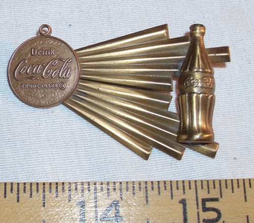 DRINK COCA COLA COMET BRASS BADGE 1950 MCM | eBay