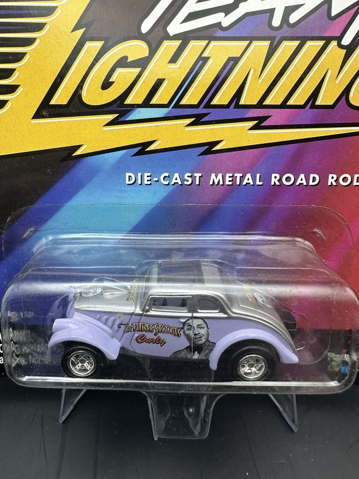 Johnny Lightning team Lightning the three stooges curly Brand New | eBay