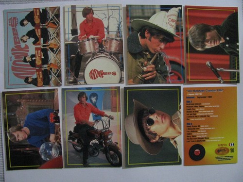 The Monkees complete trading card full base 90 card set 1996 Rhino ...