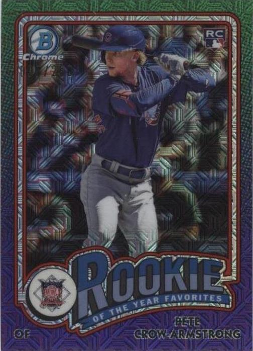 2024 Bowman - Mega Box Chrome Rookie of the Year Favorites Pete Crow ...