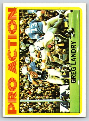 1972 Topps #261 Greg Landry Detroit Lions Excellent 21368 | eBay