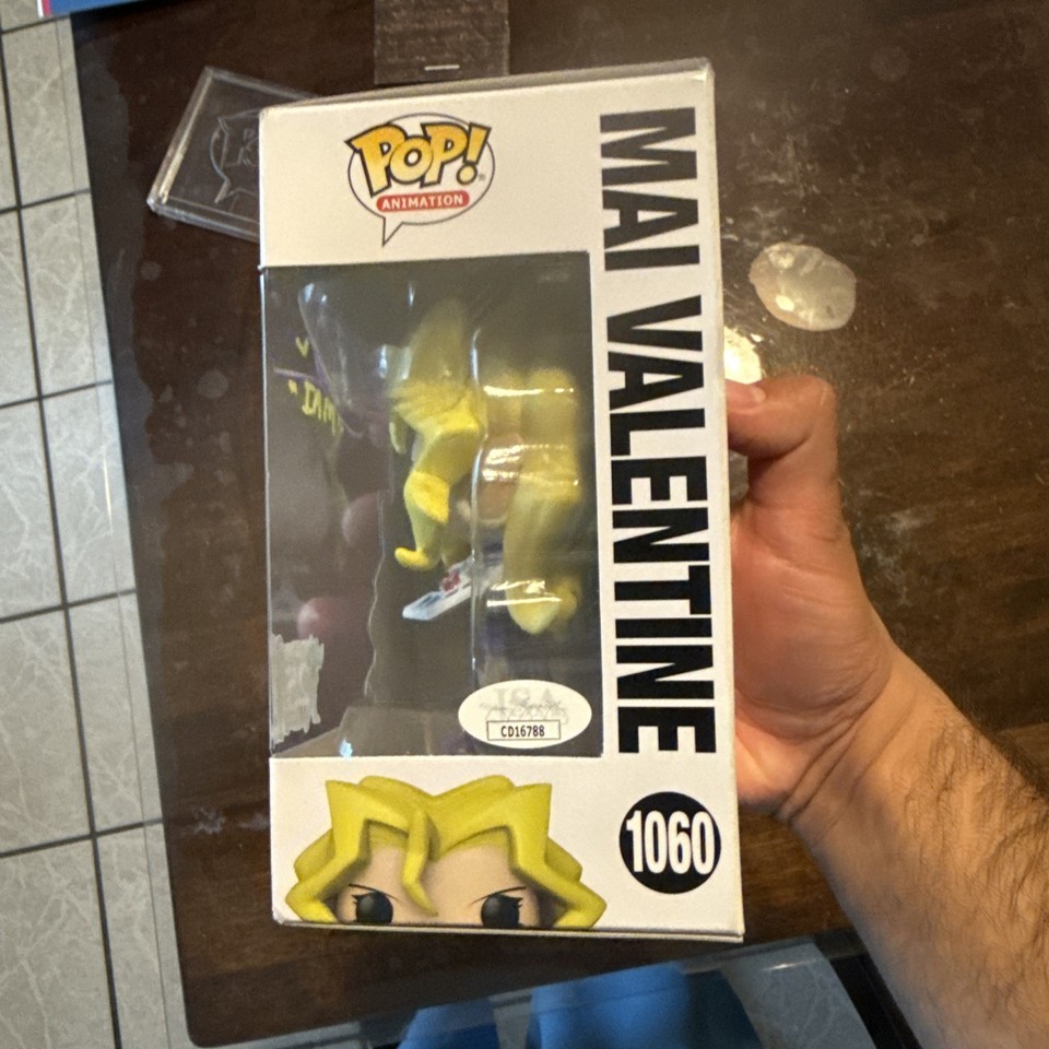 Funko Pop Mai Valentine Signed By Erica Schroder Yu-Gi-Oh 1060 With ...