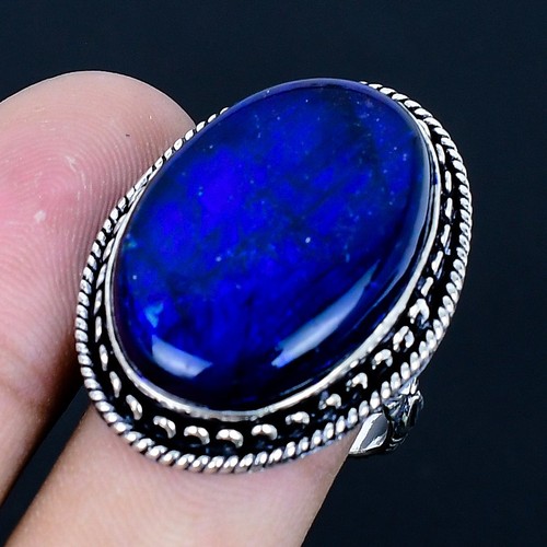 Blue Labradorite 925 Silver Plated Handmade Ring of US Size 9 | eBay