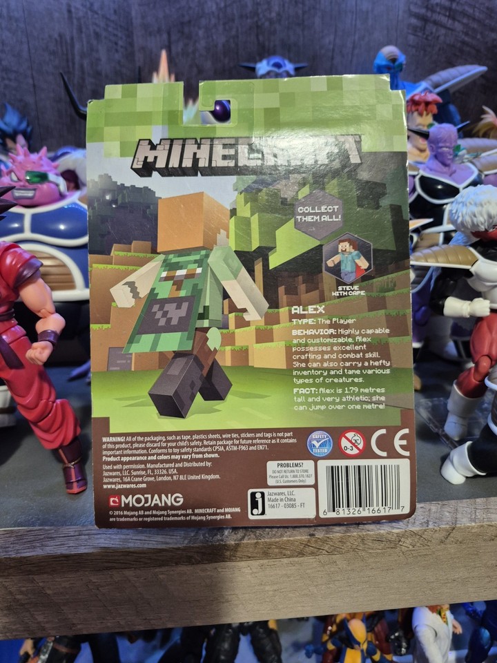 Minecraft Jazwares Minecon 2016 Exclusive Figure Alex With Capes | eBay