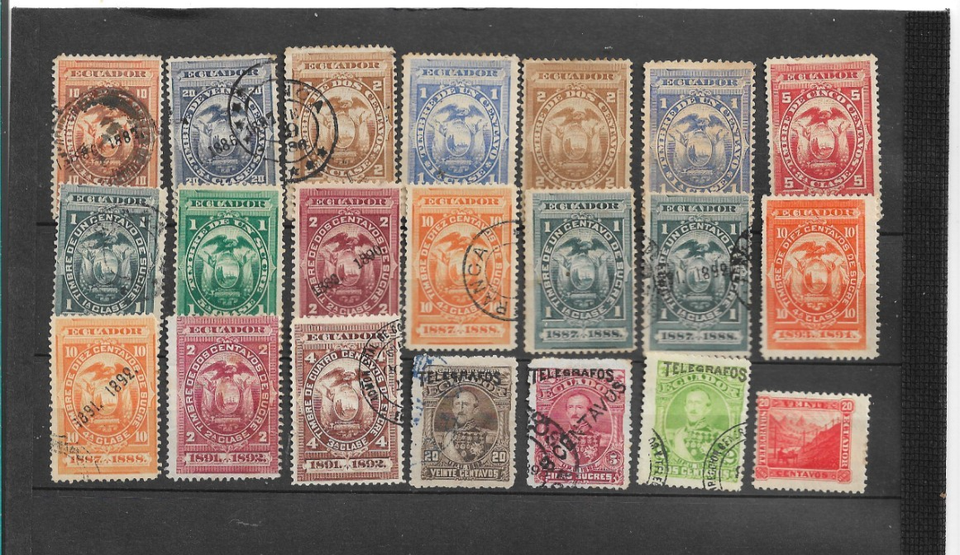 ECUADOR COLLECTION. REVENUE STAMPS. 2 PHOTOS. | eBay