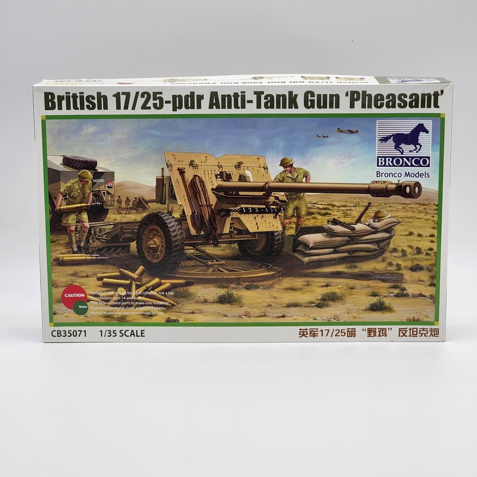 Bronco 1/35 British 17/25-pdr Anti-Tank Gun 'Pheasant' CB35071 Parts A ...