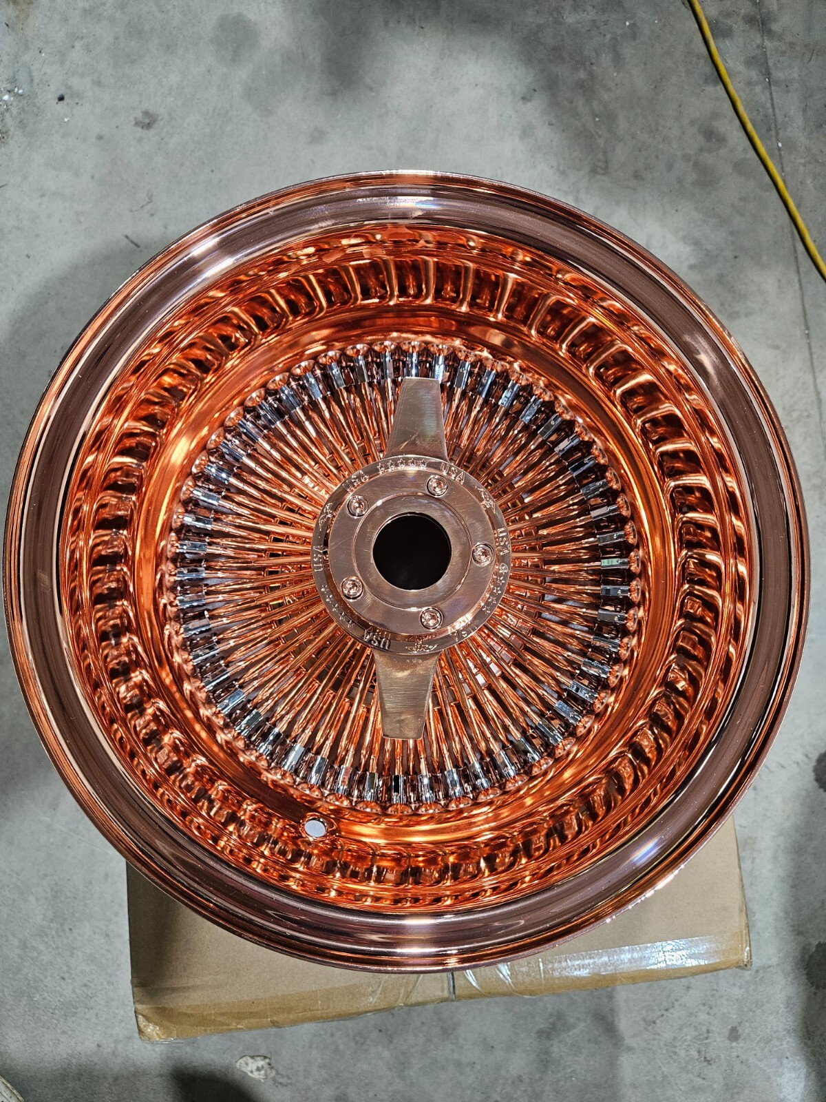 13x7 Rev Zenith Style Rose Gold Chrome Nipple Lowrider Wire Wheels rims ...