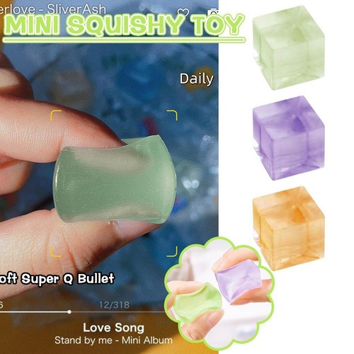 Mini Ice Block Toy Stress Ball Toy New Transparent Cube Fidget# | eBay
