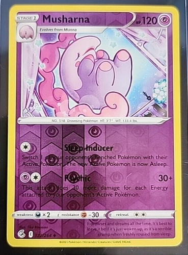 Pokémon TCG Musharna Fusion Strike 122/264 Reverse Holo Uncommon | eBay