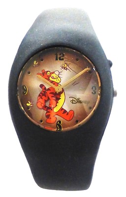 Collectible Disney's Tigger Moving Hands Watch/ Black Plastic Band ...