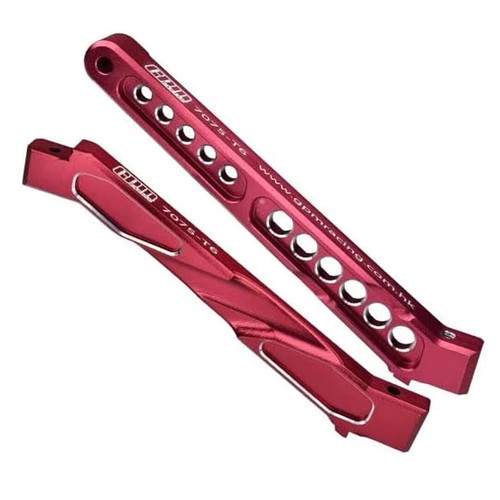 GPM Aluminum 7075-T6 Front + Rear Chassis Brace Red for Arrma 1/7 ...