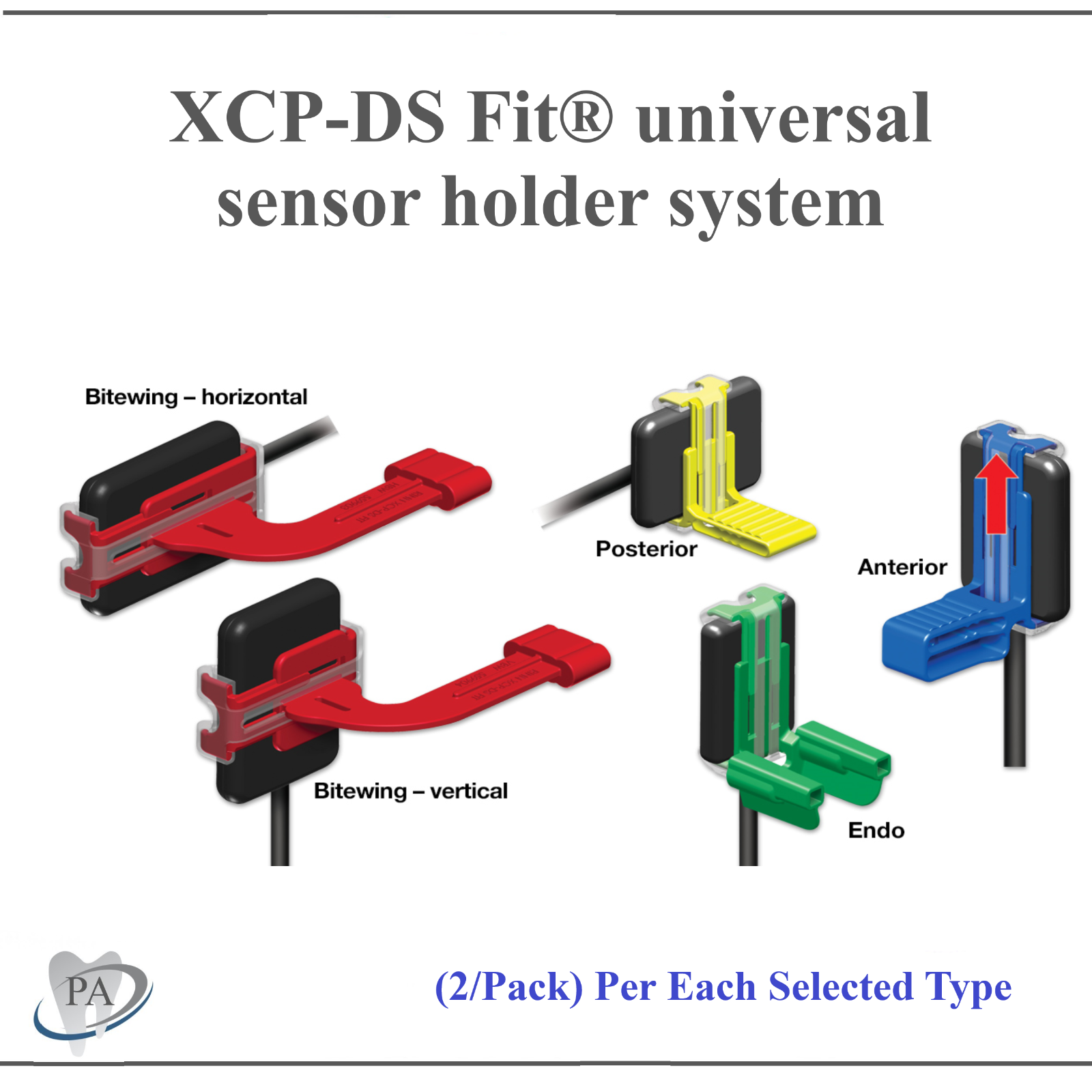 Dental X-Ray Rinn XCP-DS Fit Universal Sensor Holders for XCP-ORA Arm ...