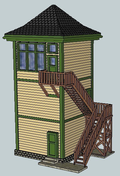 S Scale Train Signal Tower Building 3d Printed Model Kit | eBay