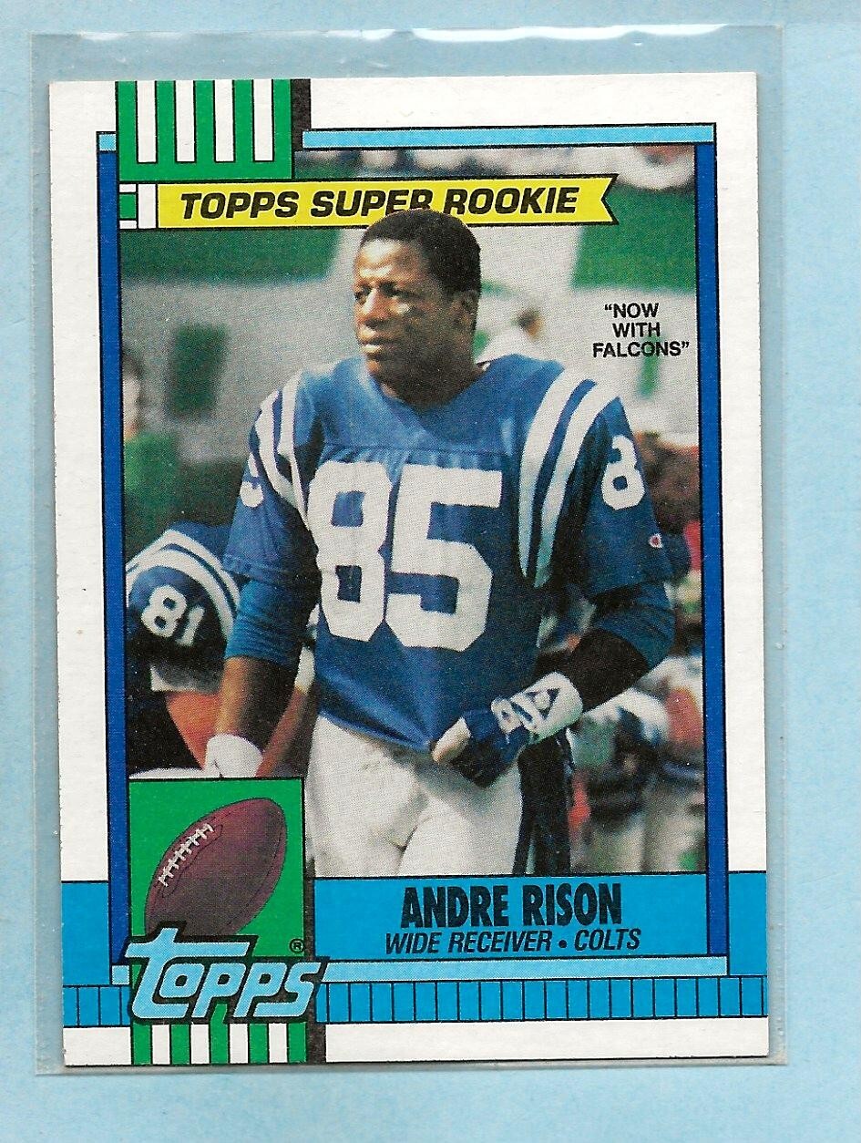 ANDRE RISON - 1990 Topps "Rookie" - #102T - Colts - $1 Shipping - MINT ...
