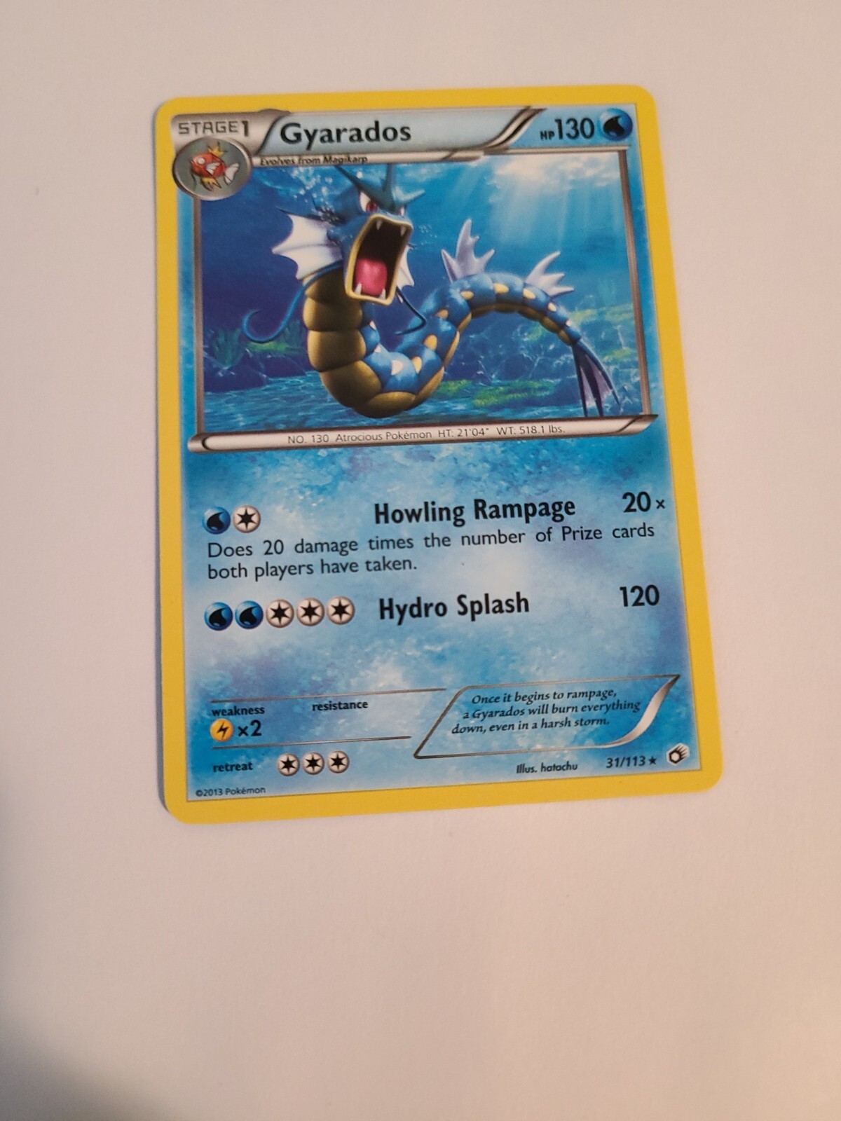 Pokémon TCG Gyarados Legendary Treasures 31/113 Rare mk | eBay