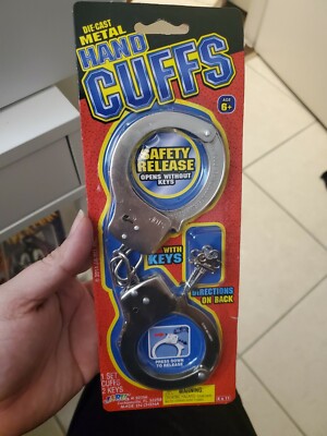 die cast metal handcuffs role play kinky with safety release new adult ...