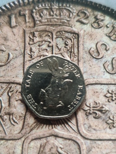 2017 50P COIN TALE PETER RABBIT RARE FIFTY PENCE BEATRIX POTTER VERY ...