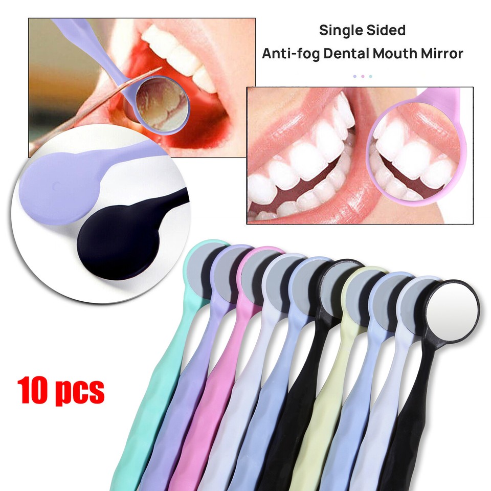 Dental Occlusal Mirror Fog Free LED Intra Oral Photo System /10 Mouth ...