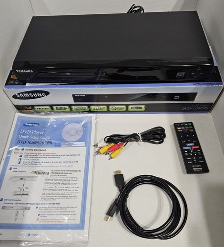 Bundle: 3 DVD's & Samsung (DVD-1080P9) HD DVD & CD Player HDMI USB Port ...