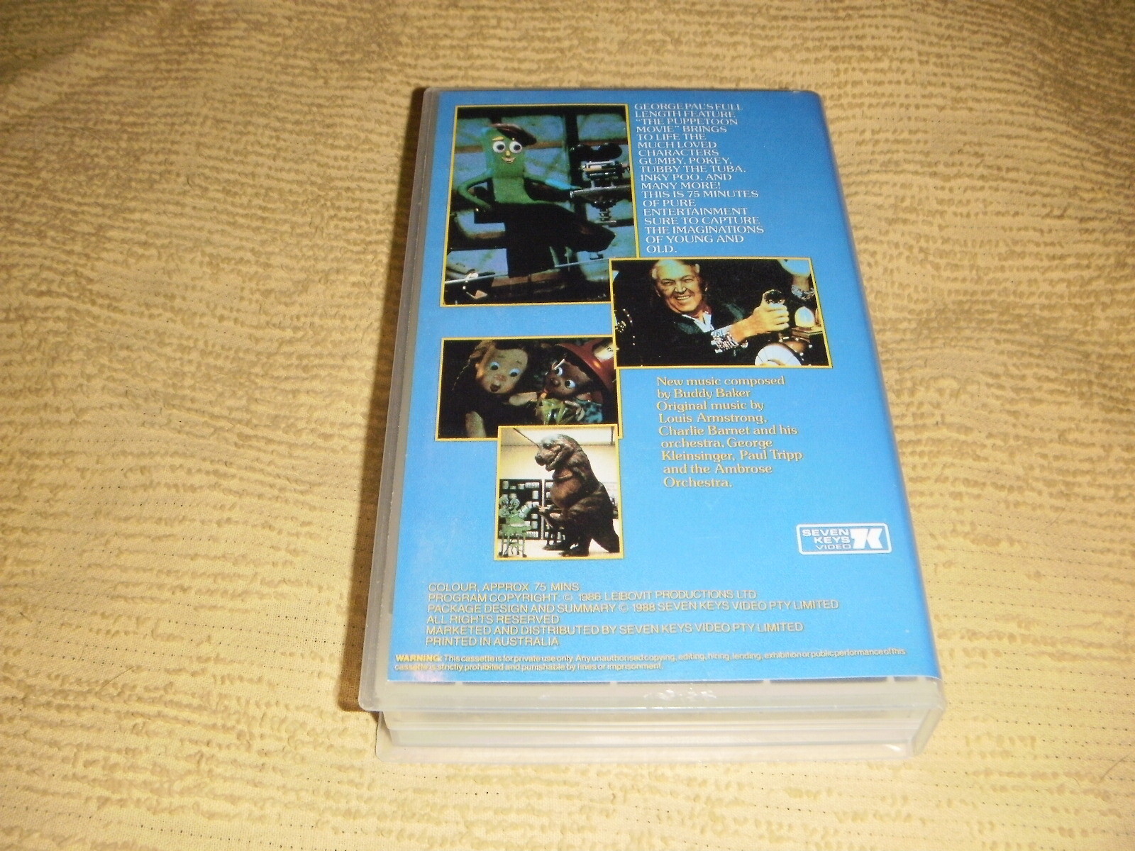 rare THE PUPPETOON animated 1986 VHS TAPE as NEW family comedy kids ...