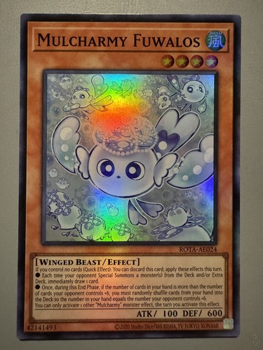 YUGIOH MULCHARMY FUWALOS ASIA ENGLISH EDITION ROTA-AE024 SUPER RARE | eBay