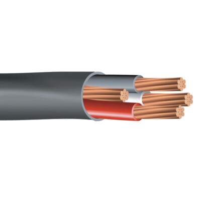 PER FOOT 6/3 NM-B Wire With Ground Non-Metallic Sheathed Cable Black ...