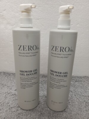 2 PACK ZERO% Shower Gel Naturally KIND Eco-friendly Paraben-free 15oz ...