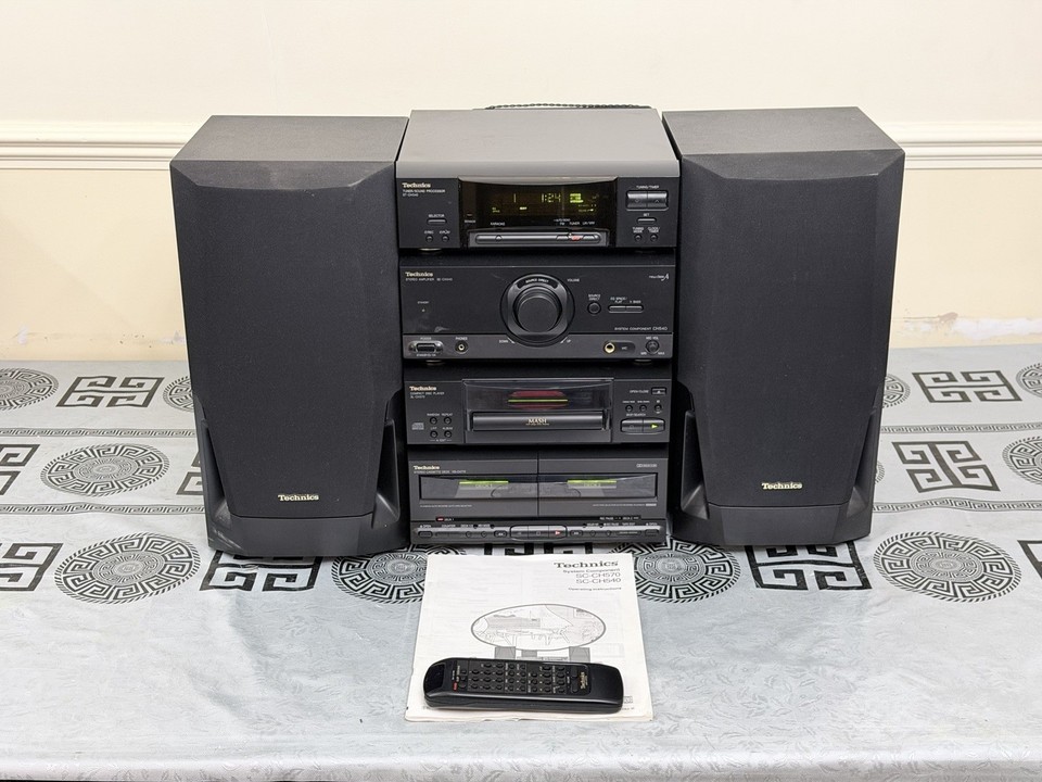 Technics Se-ch540 Hifi System Separate + Speakers + Remote | eBay UK