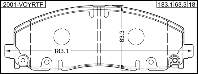 Pad Kit, Disc Brake, Front - Kit Febest 2001-VOYRTF Oem 68144163AF, | eBay
