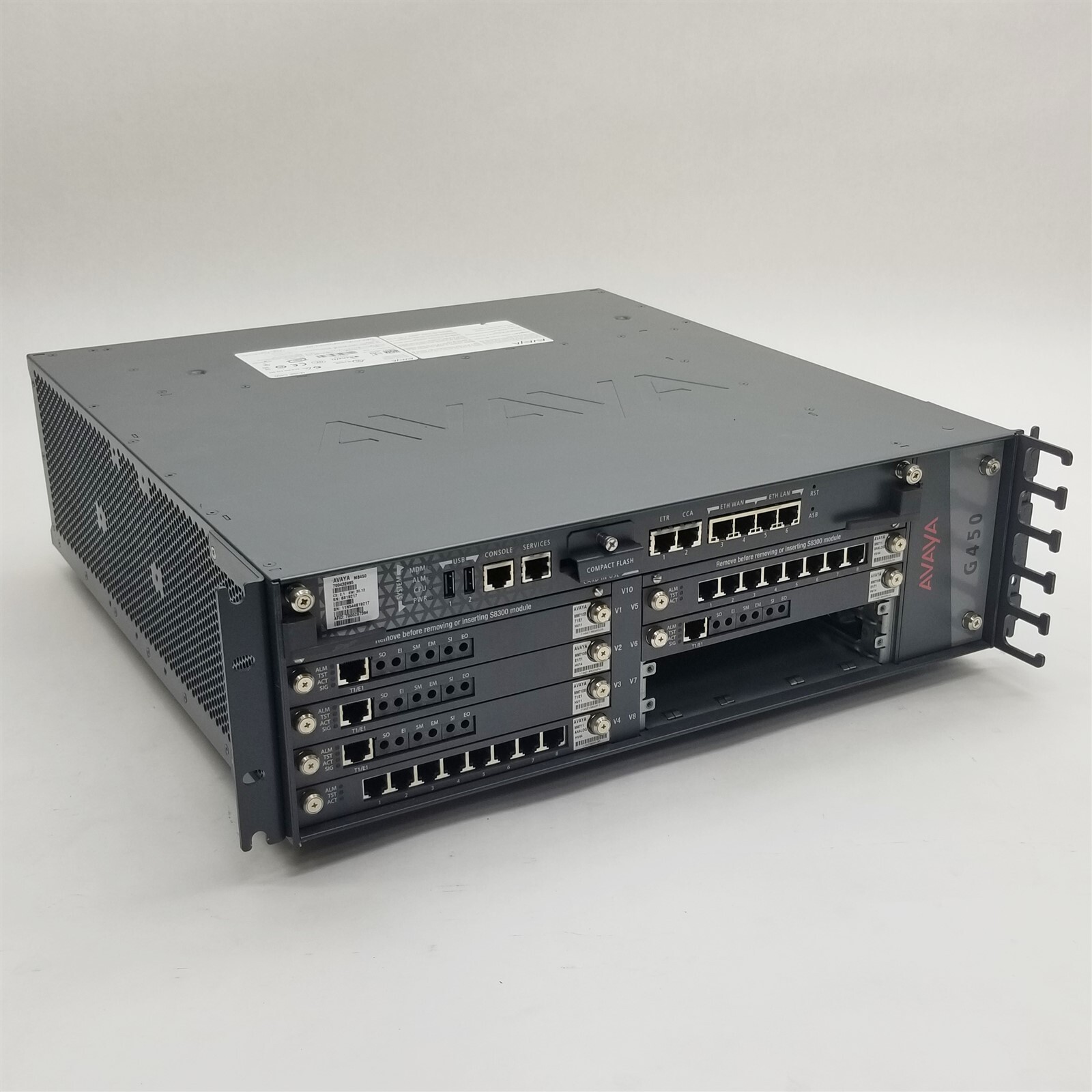 Avaya G450 Media Gateway Interface G450MP80 4*MM710B 2*MM711 1*G450 2 ...