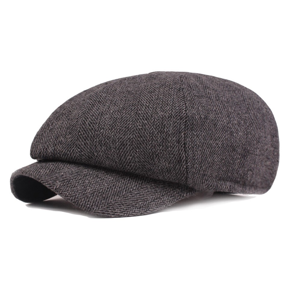 Men Golf Beret Cabbie Driving Hat Casual Newsboy Caps Winter Outdoor ...