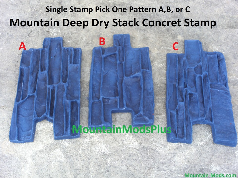 1 New Mountain Dry stack Stone vertical wall Concrete Cement Plaster ...
