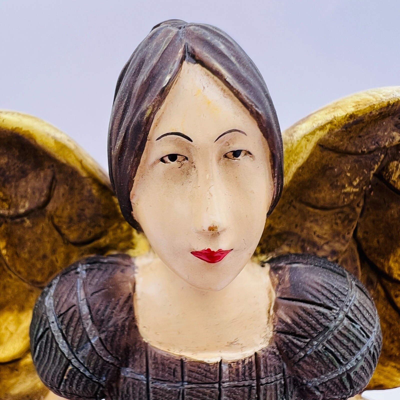 Vintage 90’s Rare David Harden Folk Art Americana Angel Moon Pumpkin ...