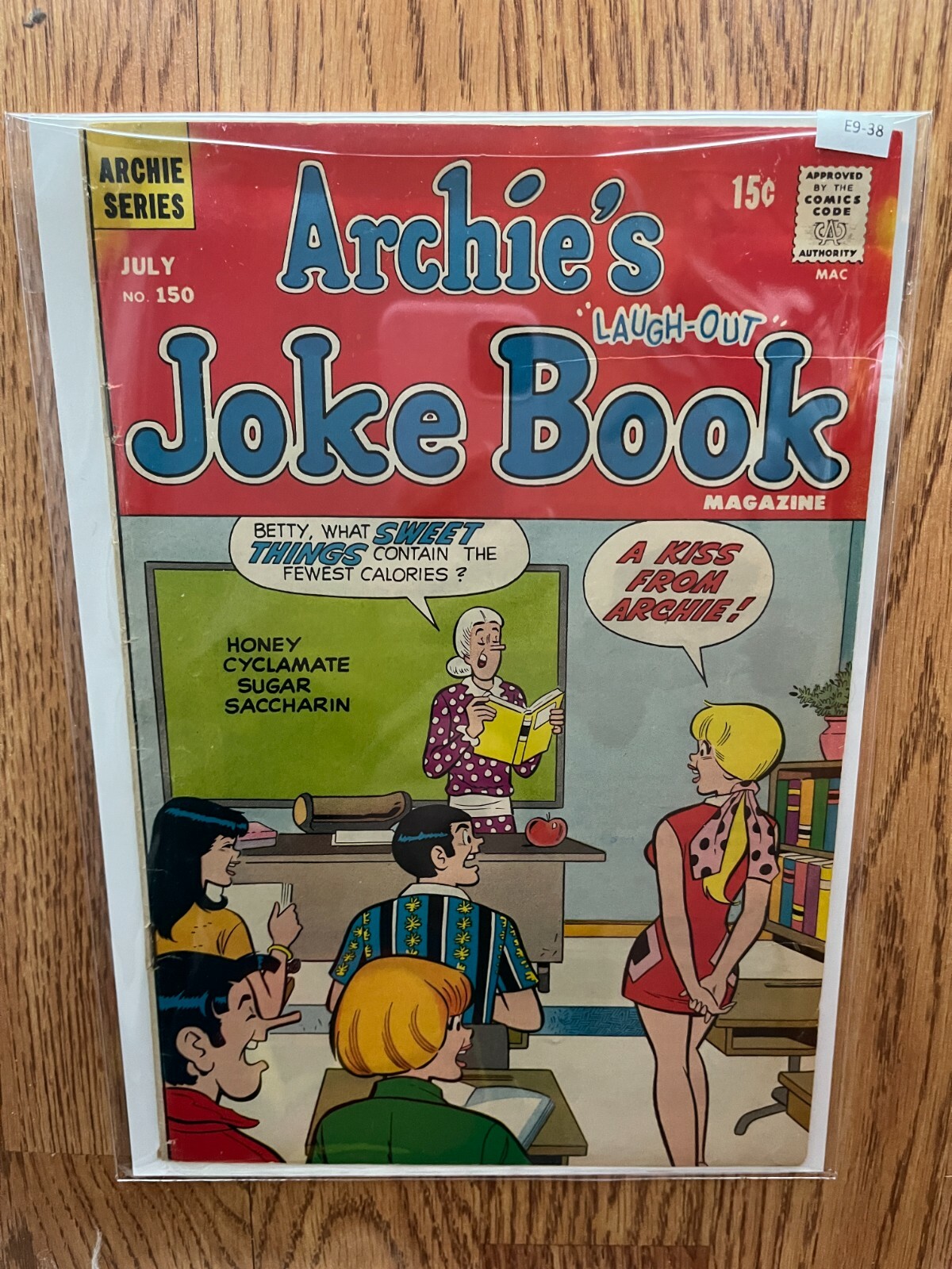 Archies Joke Book Magazine 150 Water Stain Back Cover 2.0 E9-38 | eBay