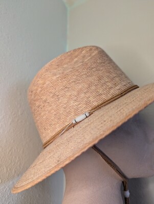 Free Ship Vintage Sahuayo Legitimo Straw Summer Vacation Hat W Chin ...