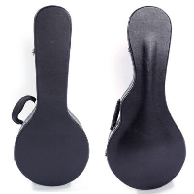 Hardshell A/F-Style Microgroove Pattern Leather Wood Mandolin Hard Case ...