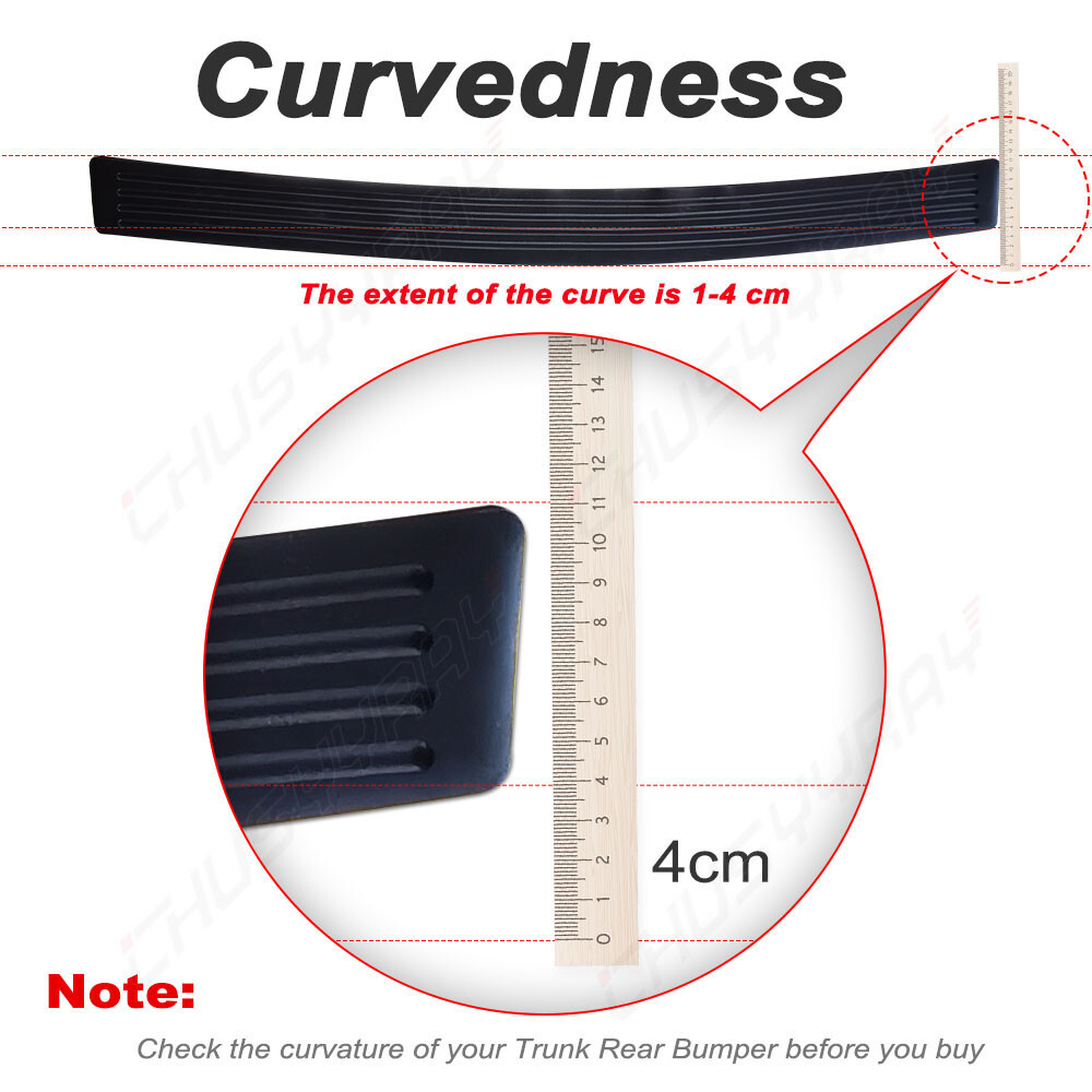 Accessories Rubber Sheet Car Rear Guard Bumper 4D Sticker Panel ...