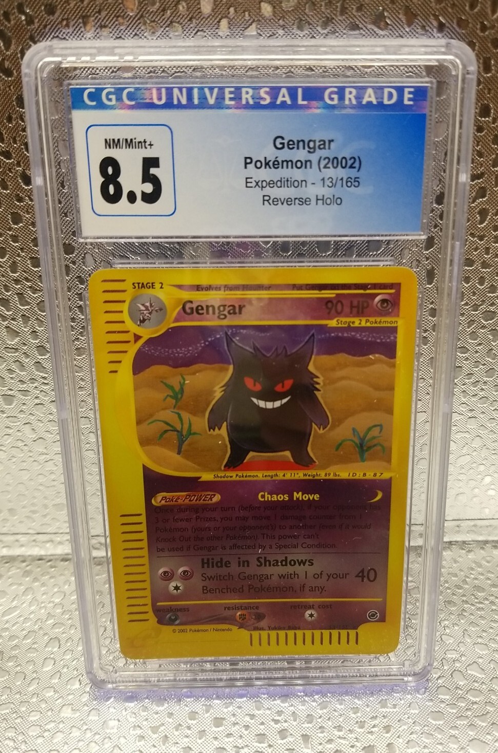 2002 Pokemon Expedition Gengar Reverse Holo 13/165 CGC 8.5 NM/ Mint | eBay