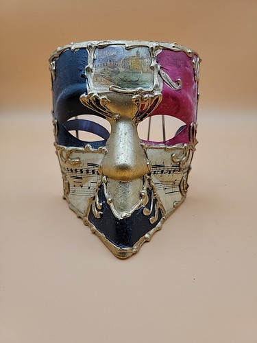 Authentic Venetian Mask IVAN MINIO Carnevale Paper Mache Venice Italy ...