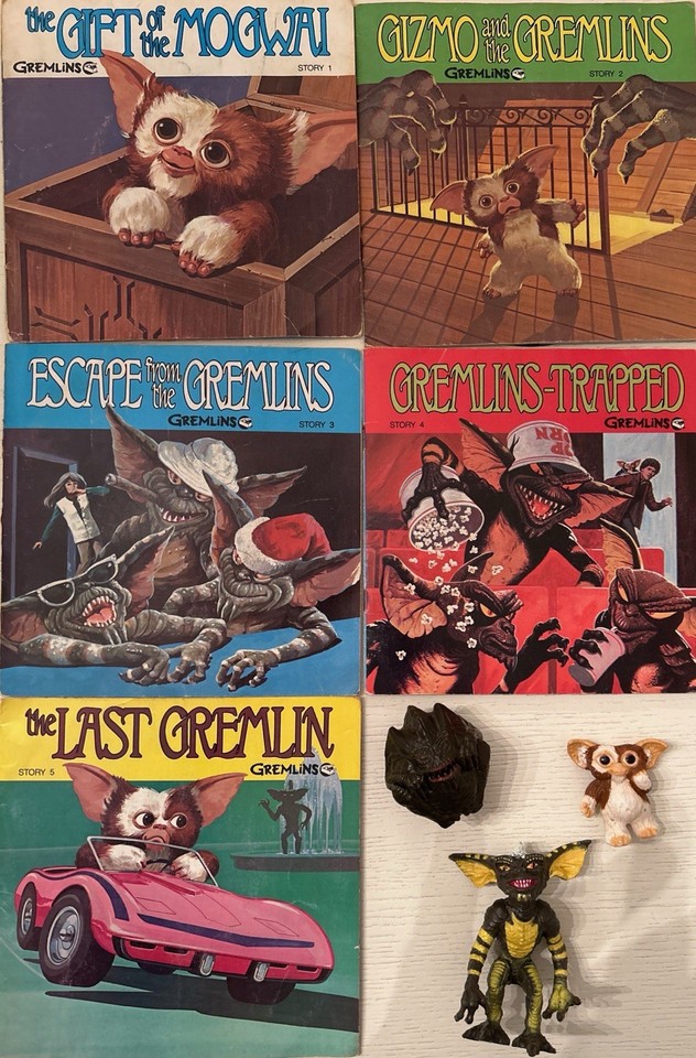 Vintage ‘84 GREMLINS Read-Along Book & Record Lot/Hatchers Pod/Gizmo ...