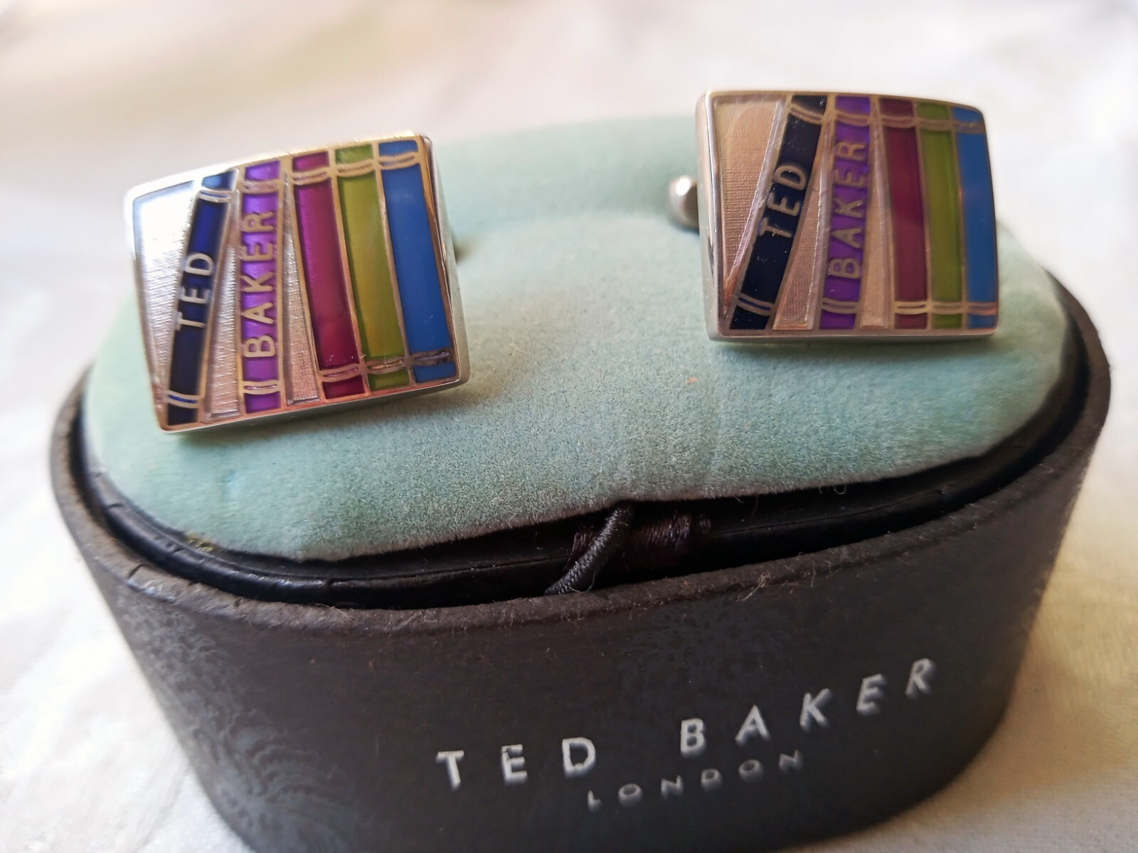Ted Baker Cufflink - Book themed - Colorful. | eBay Australia
