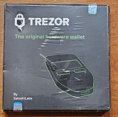 SatoshiLabs Trezor The Original Hardware Wallet Black New Sealed ...