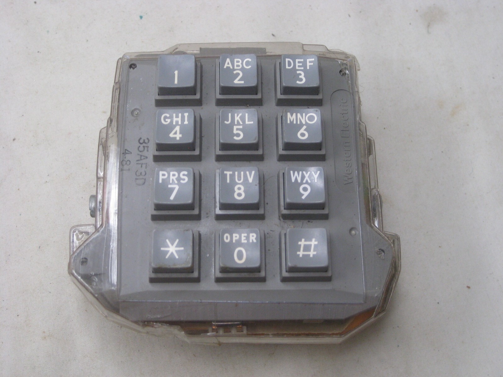vintage Western Electric telephone phone touch tone dial keypad key pad ...