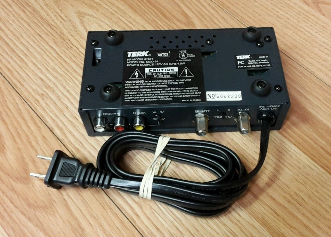 Terk (MOD-34) Selectable to Channel 3 or 4 Output RF Modulator Only ...