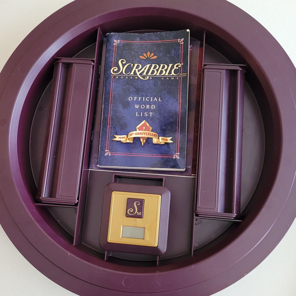 Scrabble 50th Anniversary Edition Crossword Game Collector 1998 ...