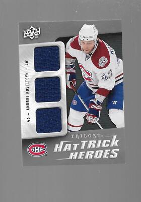2009-10 ,Andrei Kostitsyn, Upper Deck Trilogy, Triple Jersey, Hat Trick Heroes | eBay