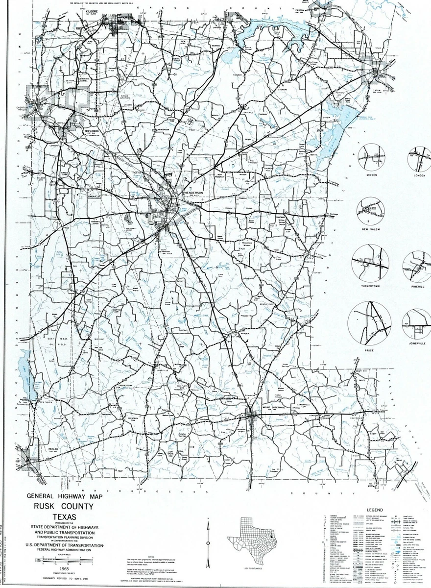 Rusk County Texas Plat Maps