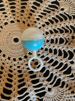 VINTAGE Pink & Blue Plastic Baby Doll Rattle Tiny Tears Betsy Wetsy Dy ...