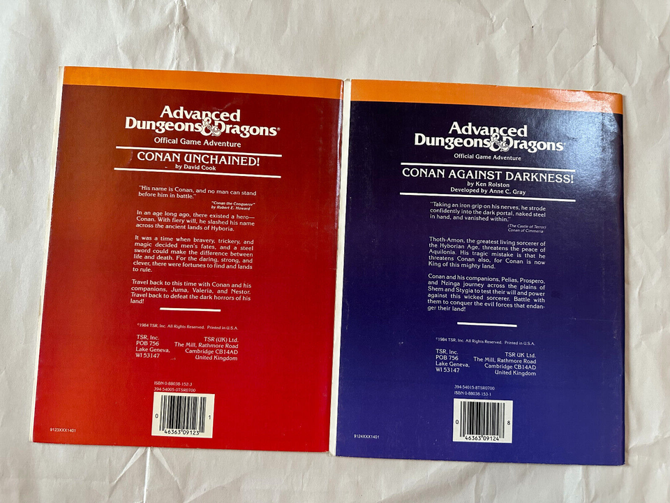 Vintage Lot 2 TSR Advanced Dungeons & Dragons AD&D Modules CB1 CB2 ...